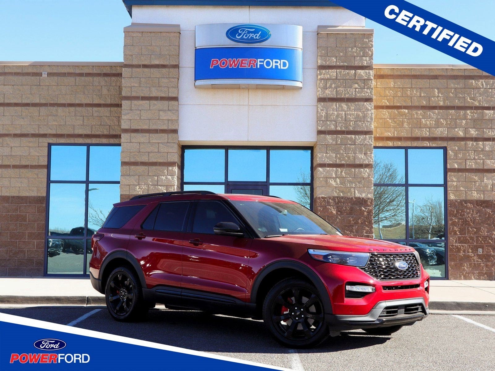 Red 2022 Ford Explorer